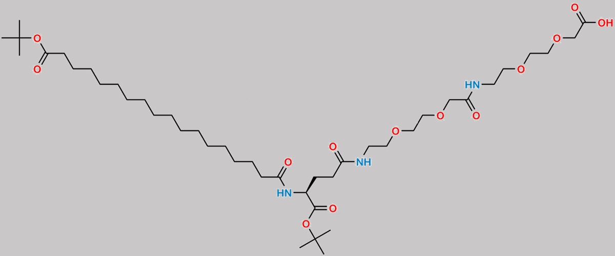 Semaglutide Side Chain-tBuO-Ste-Glu(AEEA-AEEA-OH)OtBu CAS号 1118767-16-0 ...